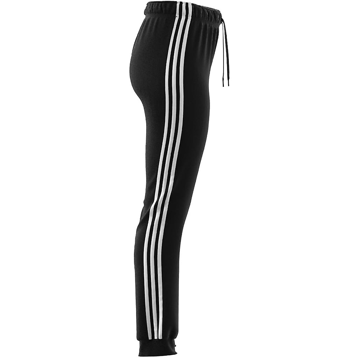 adidas Women's Essentials Fleece Tapered Cuff Pants, Black, Medium