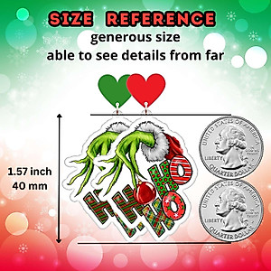 Christmas Earrings, Christmas Outfits Accessories, Christma Part Favors, Stocking Stuffers, Gifts For Women (HOHOHO #1)