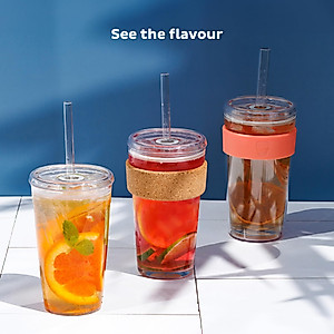 KeepCup Cold Cup - Clear Ice Coffee Tumbler with Lid and Straw - 16oz (454ml)