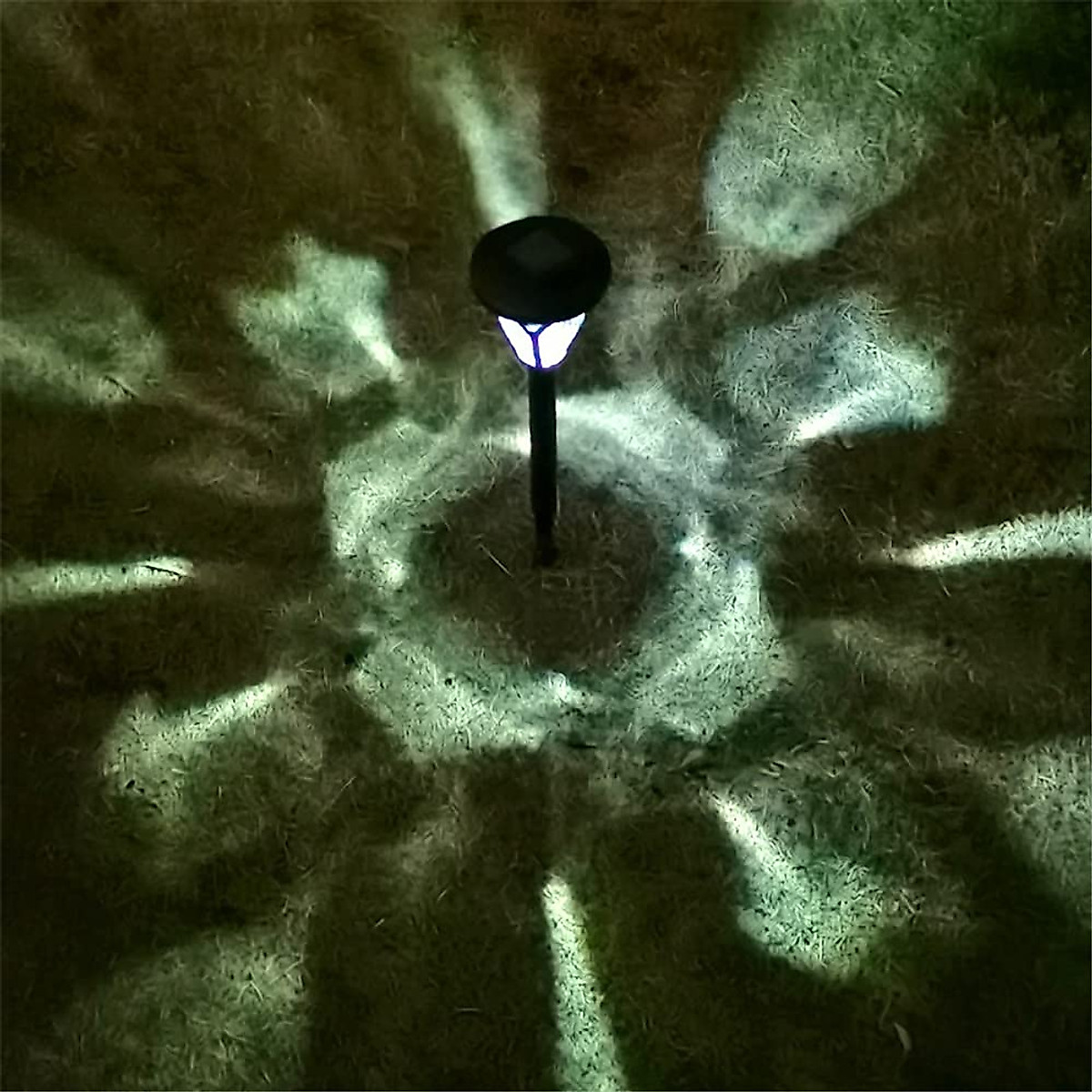 ZHUANYIYI 4 Pieces, Outdoor Solar Ground Plug-in Landscape Lights, Garden Lawn Waterproof Lighting, Home Garden Pavement Holiday Creative Decoration Lights