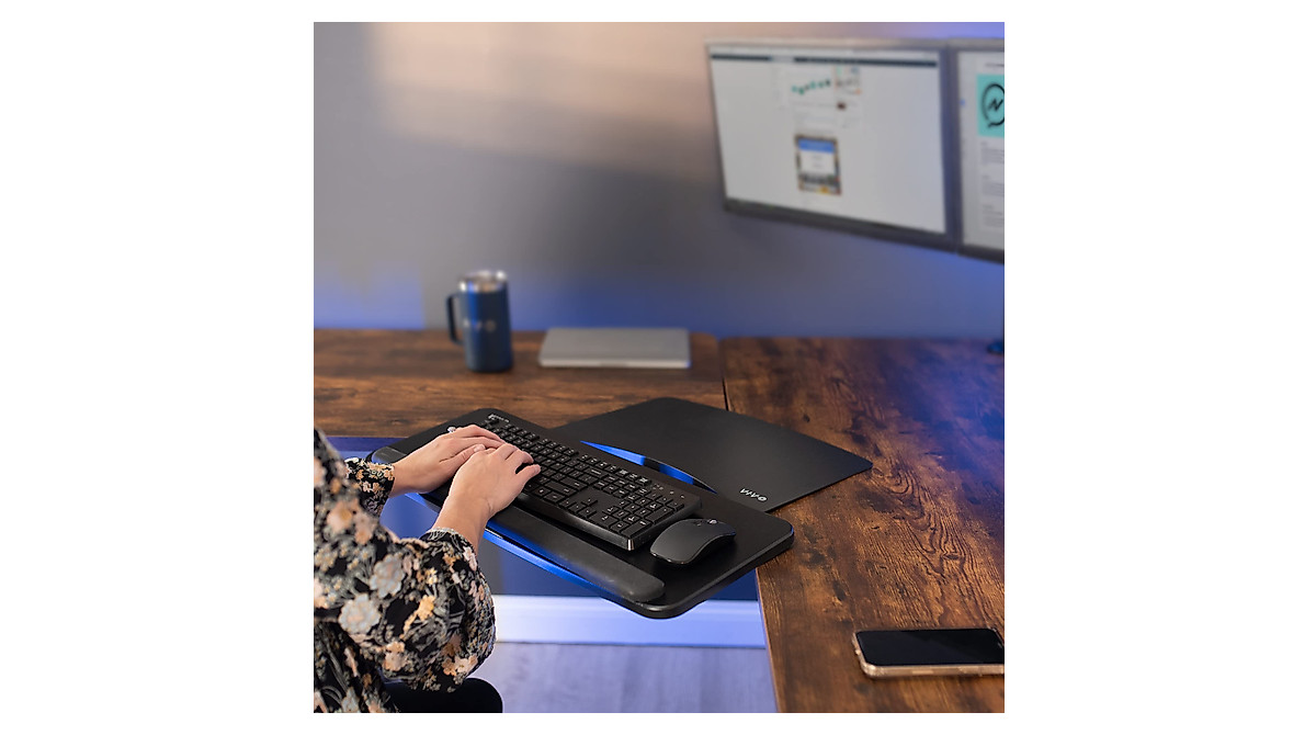 VIVO 17 inch Corner Desk Connector for L-Shaped Workstations