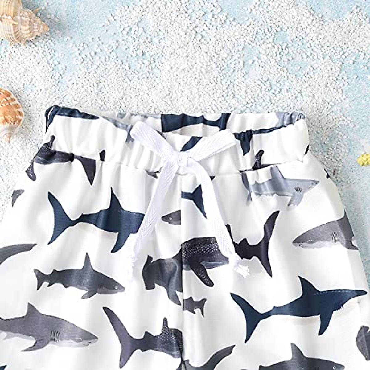 Baby Swim Trunks, Toddler Infant Swimsuit Shark Bathing Suit Beach Swimming Shorts (Shark, 0-6 Months)