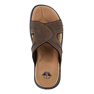 Dockers mens Slide,Dark Brown,11 W US