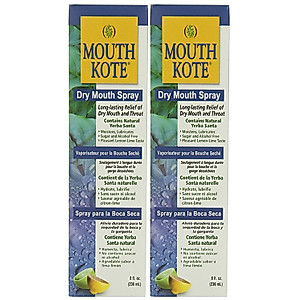 Mouth Kote Dry Mouth Spray, Oral Moisturizer with Yerba Santa, 8 Fluid Ounce (PACK OF 2)