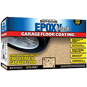 RustOleum 251966 Epoxy Floor Coating Kit - Tan Gloss