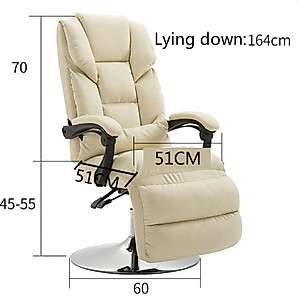 TFIIEXFL Beauty Chair Reclining Lift Comfortable Beauty Mask Stool Flat Reclining Chair Computer Chair Lunch Break Offices