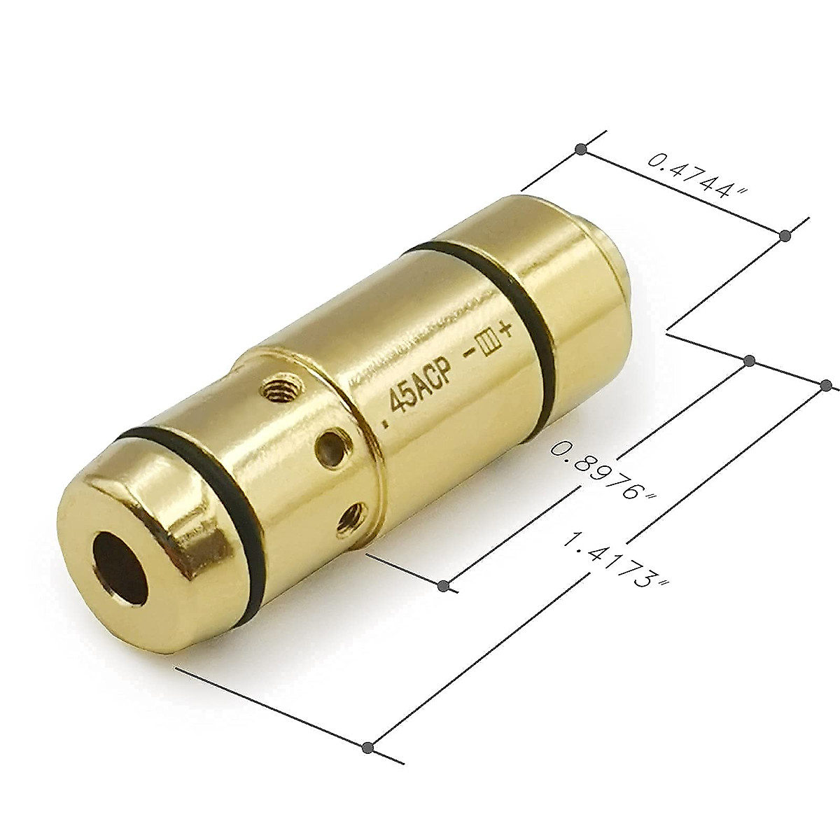 ARKSight Dry Fire Training Cartridge 380ACP and 45ACP Laser Training Cartridge Integrated Snap Cap, Red Laser Bullet