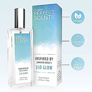 Perfect Scents Fragrances, Inspired by Jennifer Lopez's J Lo Glow, Eau de Toilette, Fragrance for Women, Vegan, Paraben Free, Never Tested on Animals, 2.5 Fluid Ounces