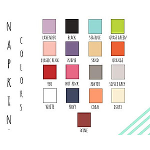 Weddingstar Personalized Printed Paper Napkins 3-Ply 50 Pack - Cocktail White