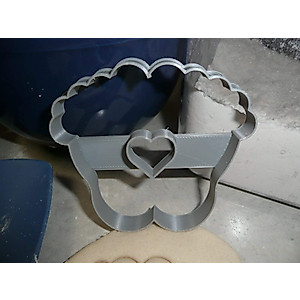 BABY FEET WITH HEART FOOT GENDER REVEAL SHOWER PARTY ANNOUNCEMENT COOKIE CUTTER MADE IN USA PR2520