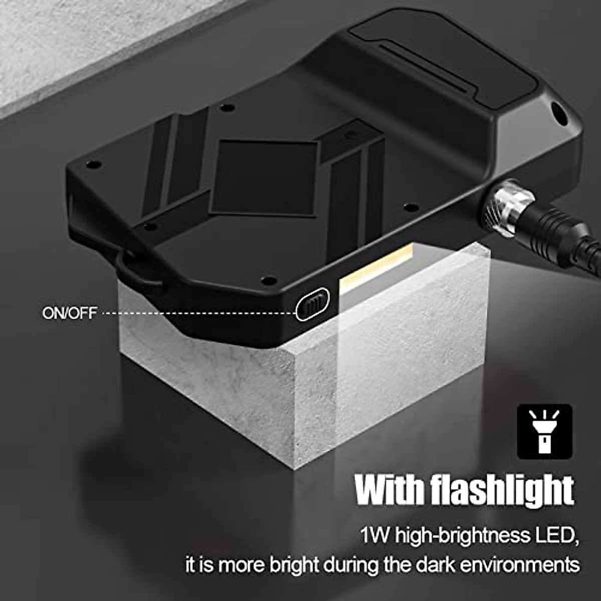 Dual Lens Endoscopy Camera, Resolution Up to 1080P, 4.3 Inch LCD Screen, IP68 Waterproof Level, 500cm Viewing Distance, with LED Light Snake Camera