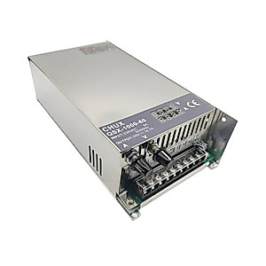 JJAMBTEQ Adjustable Switching Power Supply Digital Display 1000W LED Power Supply DC 12V 24V 36V 48V 60V 80V 90V 100V 110V(0-80V 0-12.5A)