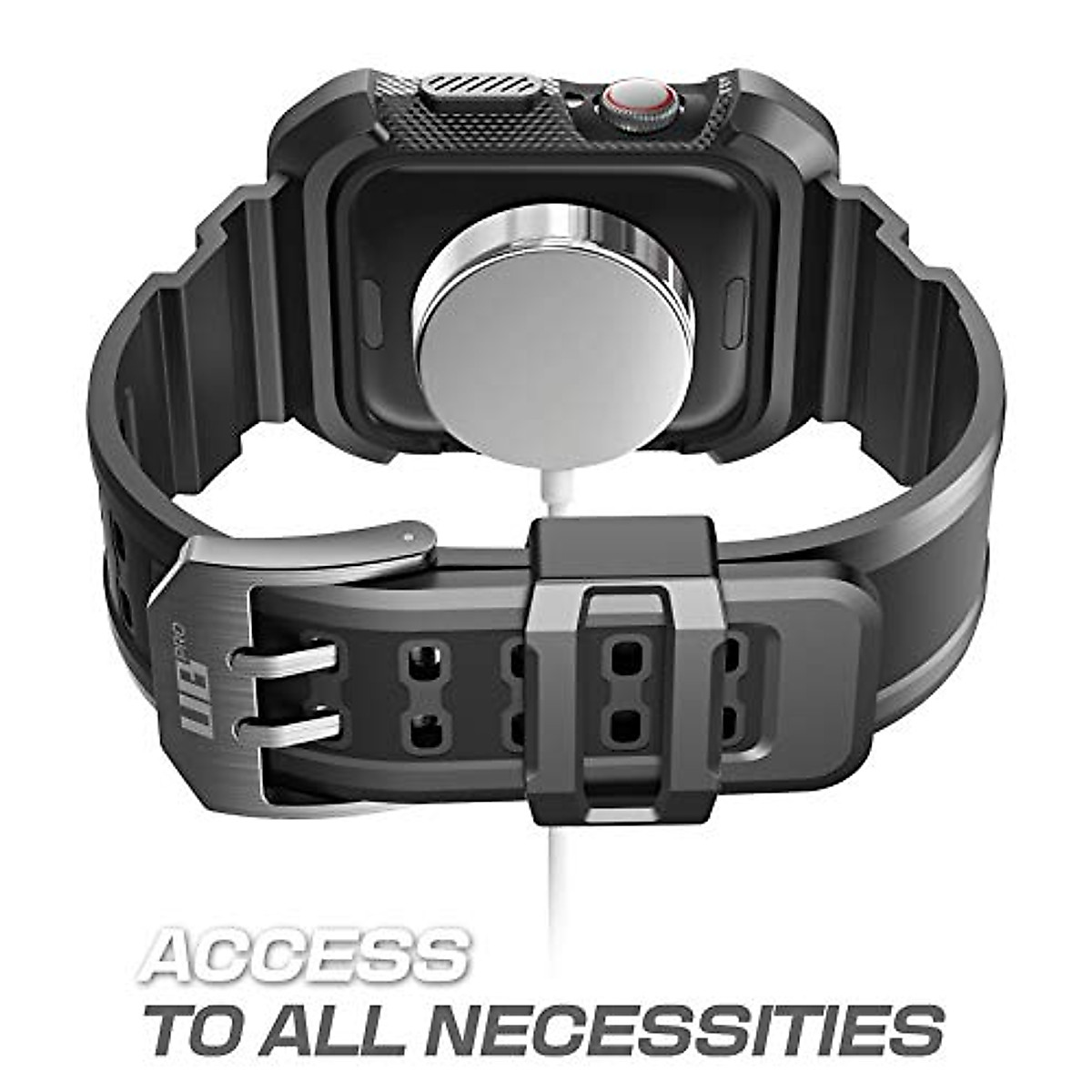 SUPCASE [Unicorn Beetle Pro] Designed for Apple Watch Series 8/7/6/SE/5/4 [41/40mm], Rugged Protective Case with Strap Bands (Black)