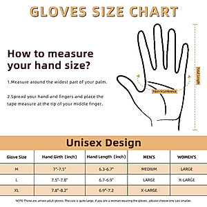 HOLDINA Winter Gloves Men Touchscreen Texting,Gloves for Men Knit Warm Anti-Slip Design,Gloves for Women Thermal Fleece Lined for Cold Weather（Black-M）