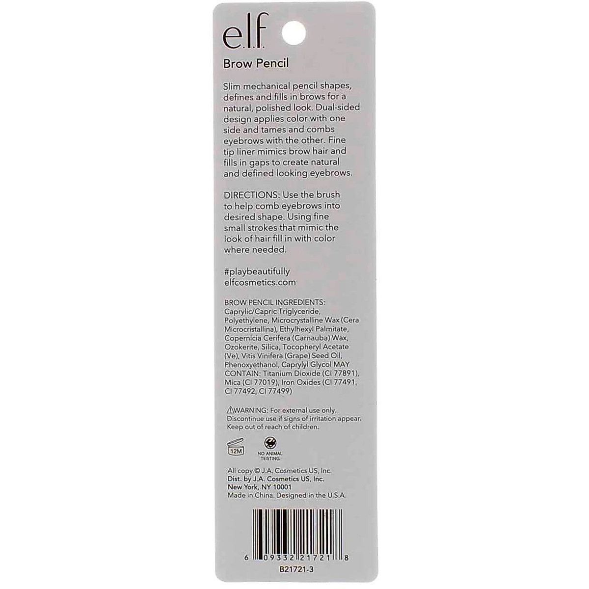 ELF 21721 $2 Instant Lift Brow Pencil Taupe 0.006oz
