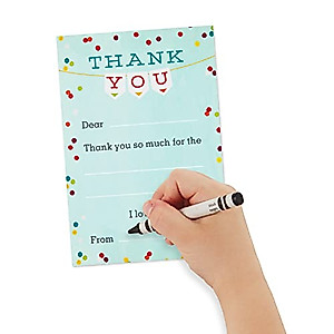Hallmark Kids Fill in the Blank Thank You Cards (20 Cards with Envelopes)