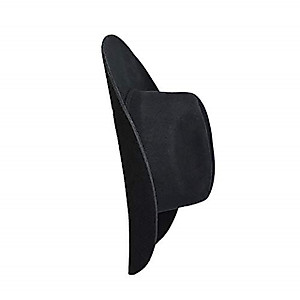 Bullhide Felt Collection Kingman 4x Premium Wool Western Cowboy Hat, 4" Brim, Black, 7 3/8