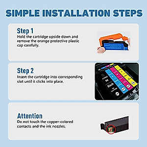 Remanufactured 410XL Ink Cartridge 5 Pack Replacement for Epson 410XL 410 T410XL for Epson Expression XP-7100 XP-640 XP-830 XP-530 XP-630 XP-635 Printer(Black, Photo Black, Cyan, Magenta, Yellow)