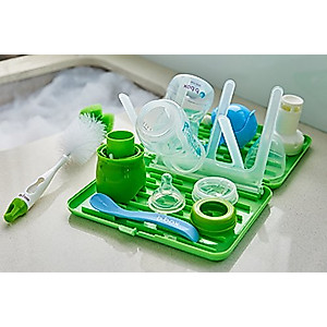 b.box Travel Drying Rack | Compact - Fits into a Diaper Bag | Color: Blueberry | Fits up to 6 Bottles | BPA-Free | Phthalates & PVC Free | Dishwasher Safe (Top Rack)