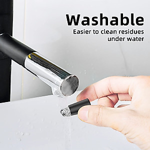 Nose Hair Trimmer and Eyebrow Trimmer, Rechargeable Professional Painless Eyebrow Razor for Ear Beard Hairline, 2 in 1 Metal Trimming Tool, Black