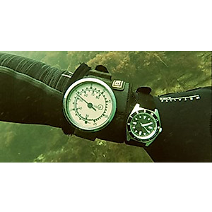 QM Men's Dive Watch US Special Forces UDT Military300M Outdoor Classical Vintage Super Light C3 Army SM8019 (SM8019ANOLOGO)