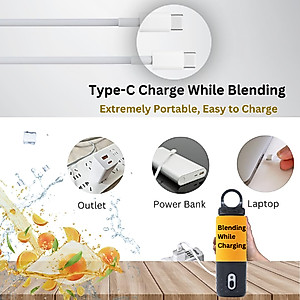 Portable blender, PopBabies Blender for Shakes and Smoothies with 3 Batteries 7500mah USB Rechargeable, Bullet Proof Coffee Blender, Hot and Cold Dual Personal Blender Powerful and Durable 2nd Gen