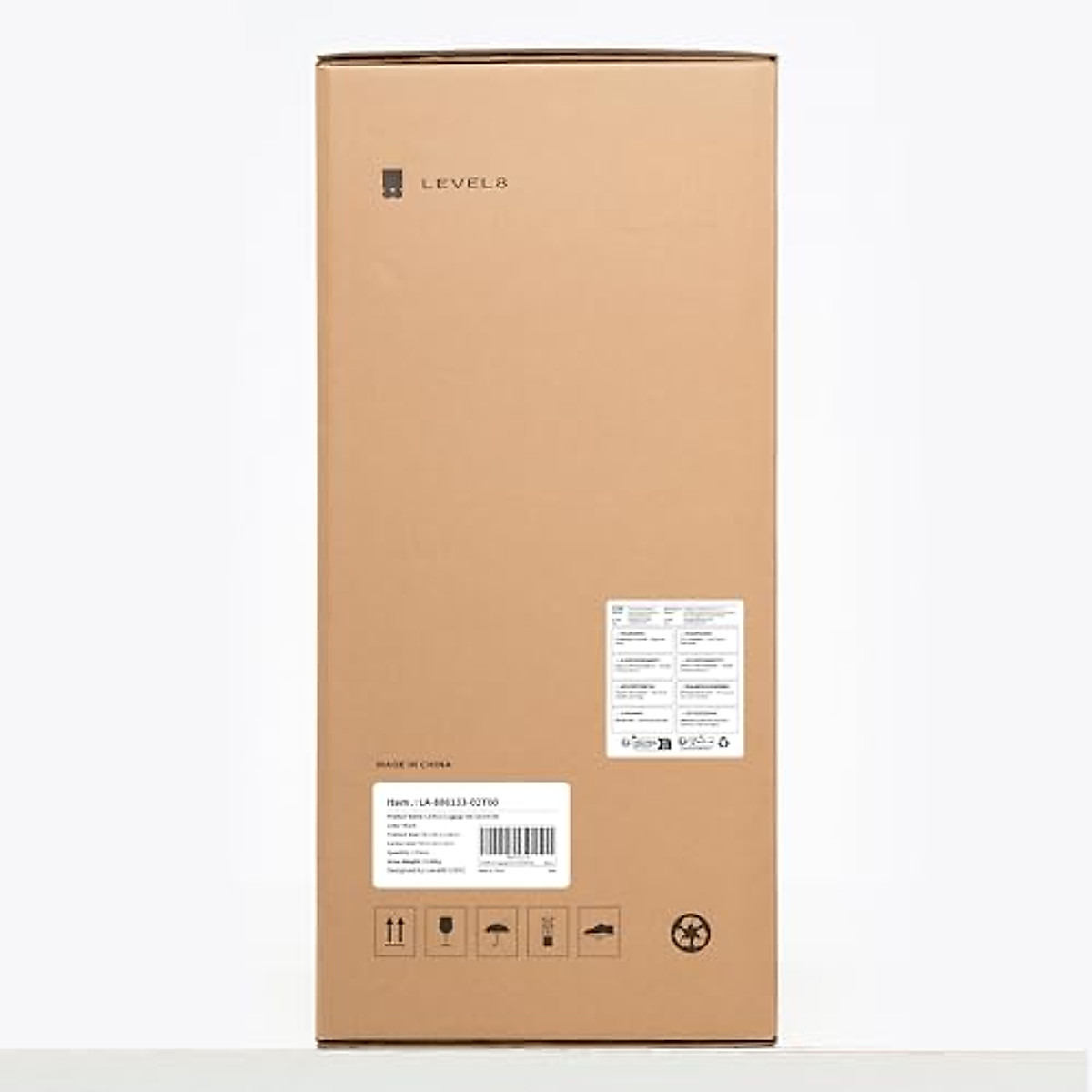 LEVEL8 Luggage Sets 3 Piece, 20 Inch 24 Inch 28 Inch Hardshell Suitcases, Lightweight Luminous Textured Large Luggage, Spinner Wheels Tsa Lock, 3-Piece Set (20/24/28), Black