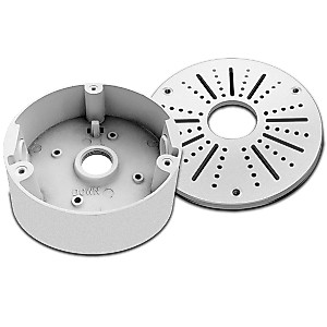 【Specially Designed for Dome Cameras】 Security Camera Junction Box Mount Bracket, Hide Cable Junction Base Boxes, Metal Junction Box CCTV, Base Junction Box for CCTV Cams by WEILAILIFE (4 Pack)