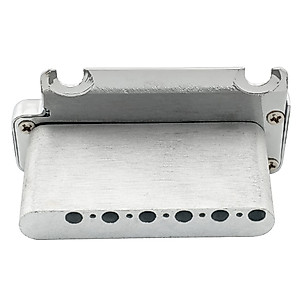 Wilkinson 52.5mm (2-1/16 inch) Full Block ST Guitar Tremolo Bridge Pop-In Arm 2-Point for American Standard or Professional Fender Strat, Chrome