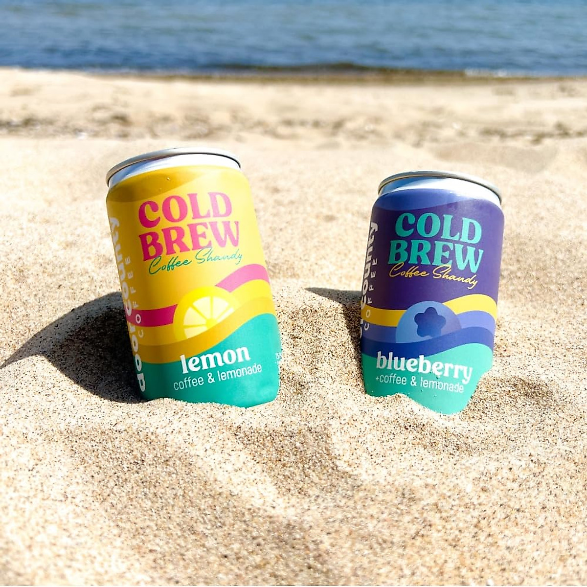 Door County Coffee Blueberry Cold Brew Coffee Shandy – Cold Brew with Organic Blueberry Juice + Organic Lemonade, Low Sugar, Low Calorie, Low Carb, 75mg Caffeine, 7.5oz, 6 Count