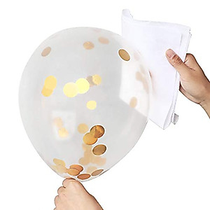 30th Birthday Decorations For Her - Birthday Decorations: 40 Inch 30th Gold Balloons, Pink and Gold Happy Birthday Decorations for Women, Happy Birthday Banner, Confetti Balloons, Rose Gold Heart Balloons (22 Pieces)