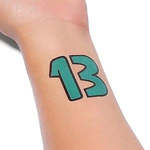 Pack Of 6 – “13” Temporary Tattoo Tour Concert - Removable Tattoo, Concert Outfit