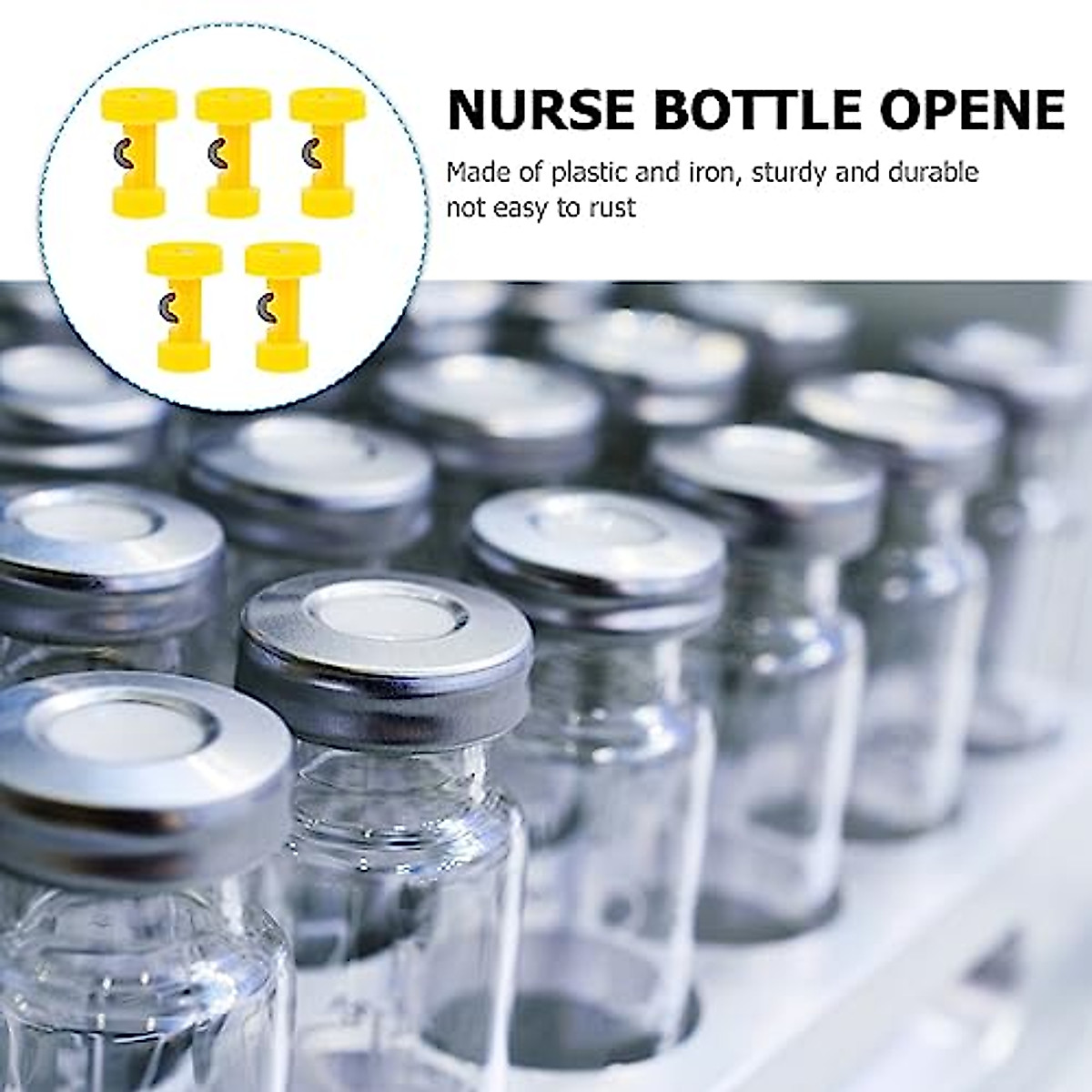 Scicalife 5pcs Ampoule Bottle Opener Ampule Breakers Cutting Device Glass Ampoule Cutter Accessory for Nurse Operation Labor- saving