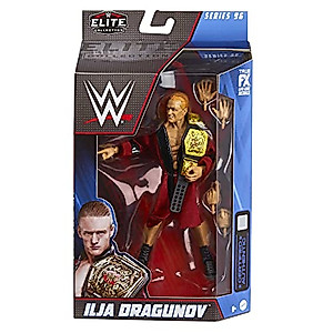Mattel WWE Ilja Dragonov Elite Collection Action Figure, 6-inch Posable Collectible Gift for WWE Fans Ages 8 Years Old & Up