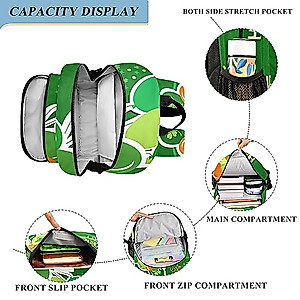 CHIFIGNO Happy St Patricks Day Kids Backpack, Sturdy Carry on Laptop Backpack, School Bags for Girls Boys 6-12