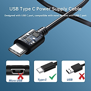5V 2A USB C Power Adapter for Beats Flex Headphones, Beats Studio 3, JBL Charge 4, JBL Charge 5, JBL Pulse 4, JBL Flip 5, Flip 6, JR POP, Endurance Peak 2 Charger Cord