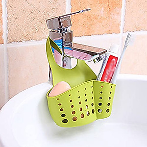 Ochine Kitchen Sink Hanging Storage Basket Sink Sponge Holder Hanging Kitchen Sink Caddy Sponge Holder Sink Soap Box Organizer Shelf Hanging Kitchen Sink Organizer Rack Kitchen Storage Accessories