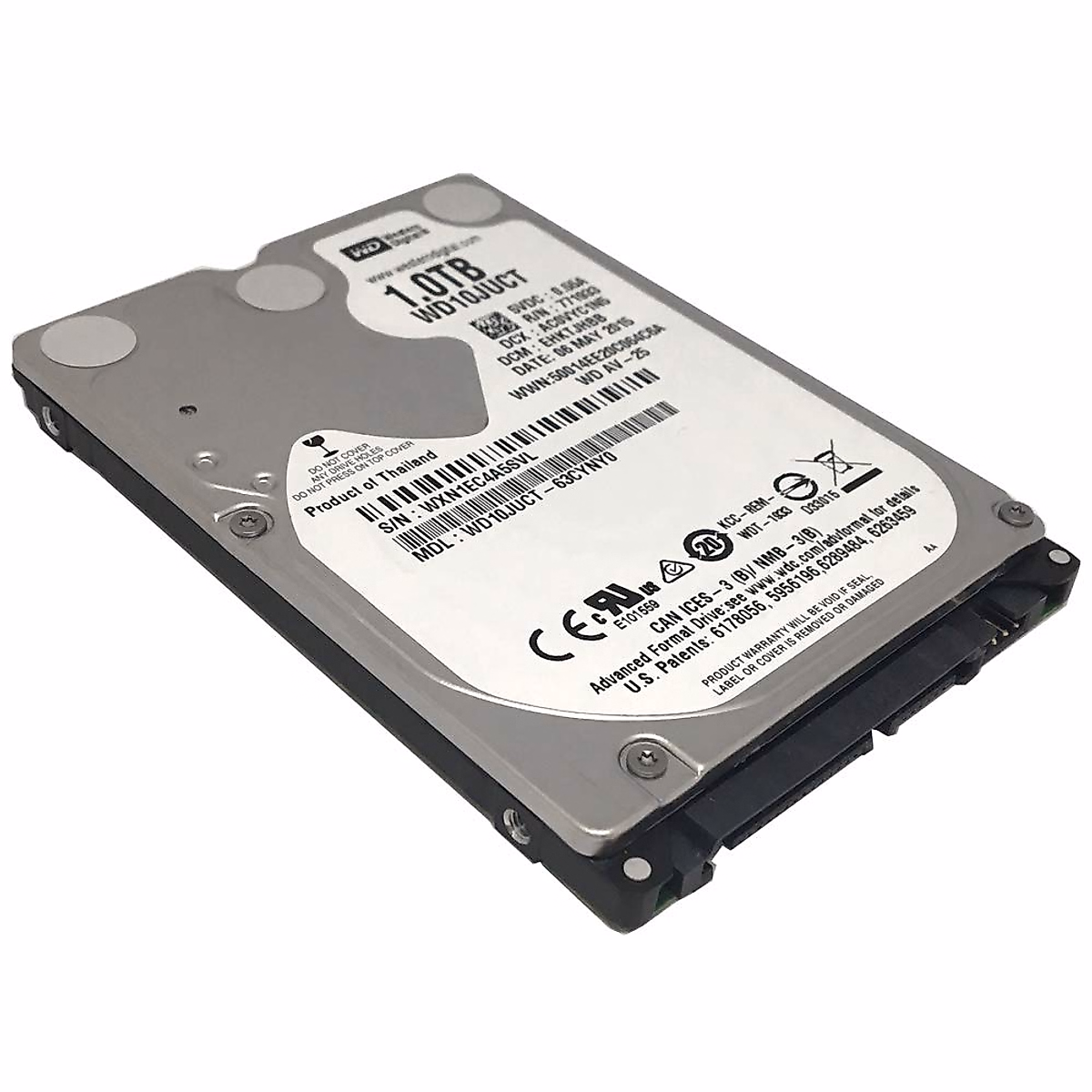 1TB WD AV-25 SATA 5400 RPM 16MB 2.5IN 3GB/S
