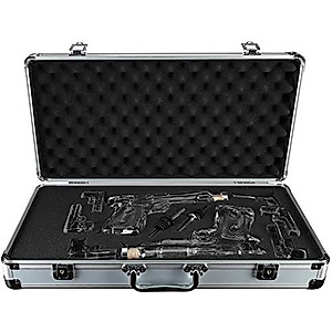 Pistol Whiskey Gun Decanter & Pistol Shot Glasses Set - Comes with A large Carrying Case - Drinking Party Accessories, Pistol Gun Liquor Decanter Bottle Great Gift!