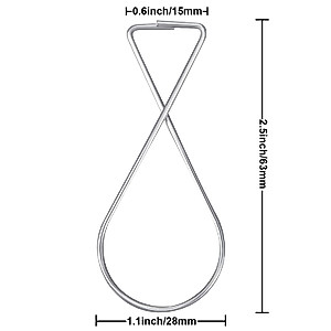 500 Packs Ceiling Hook Clips Ceiling Tile Hooks T-bar Clips Drop Ceiling Clips for Office, Classroom, Home and Wedding Decoration, Hanging Sign from Suspended Tile/Grid/Drop Ceilings