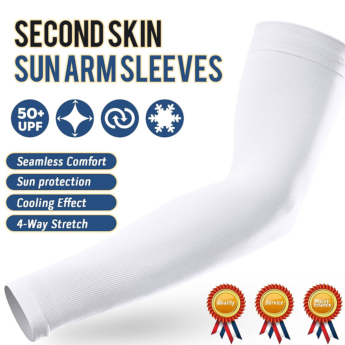 GOUNOD Sun Protection Cooling Compression Arm Sleeves For Men - Gardening Outdoors Sports Workouts volleyball arm sleeves