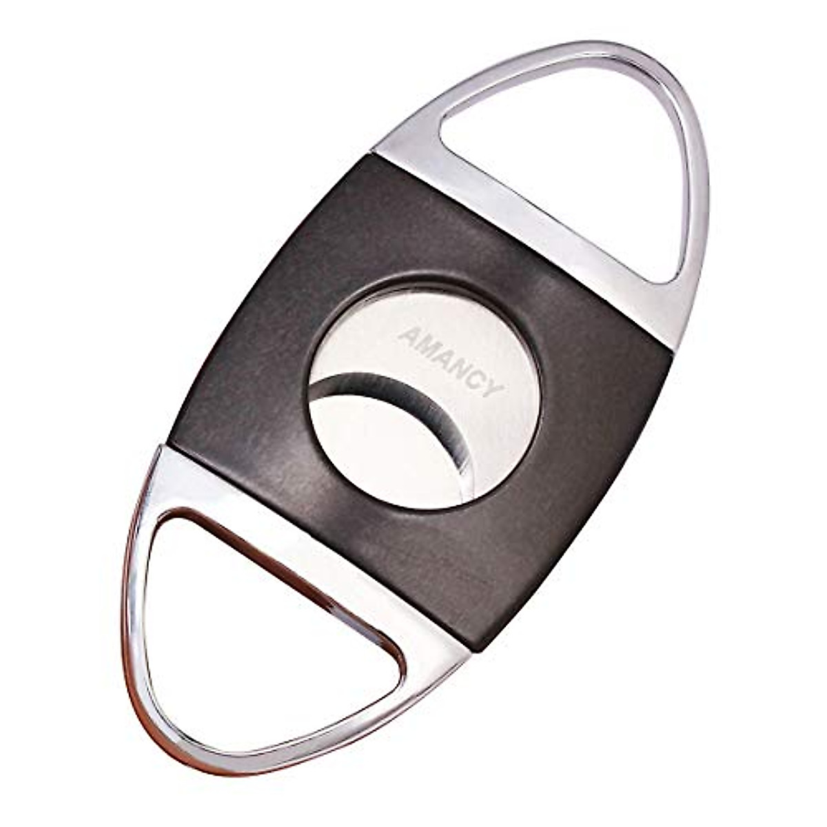 AMANCY Luxury Black Leather 5 Holder Cigar Humidor Case,Elegant Cigar Bag Pouch with Several Inner Accessory Pockets, Specialized Cigar Cutter and Lighter Contained