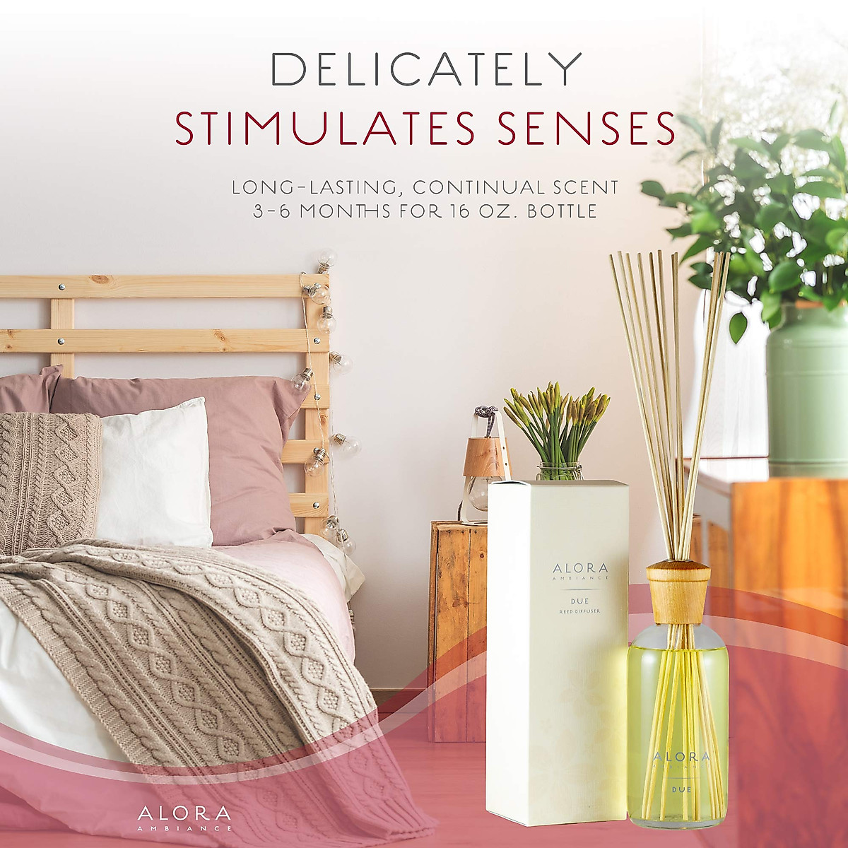 Due Reed Diffuser 16oz diffuser by Alora Ambiance