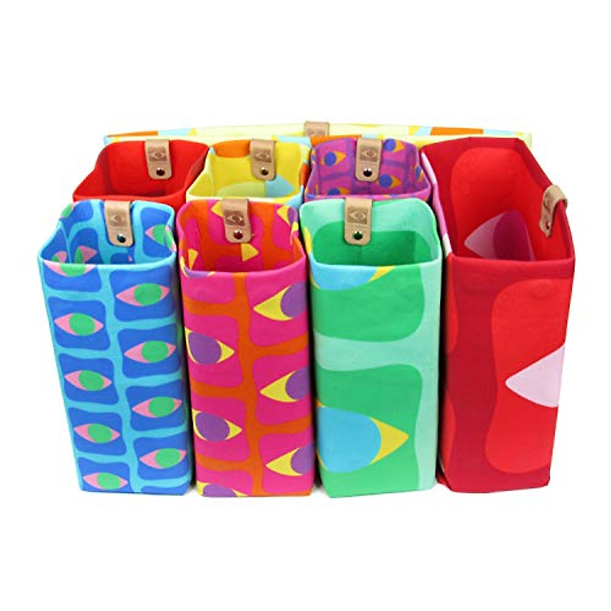 Bright Flagship Prints, 7" 8-pc Tote Set