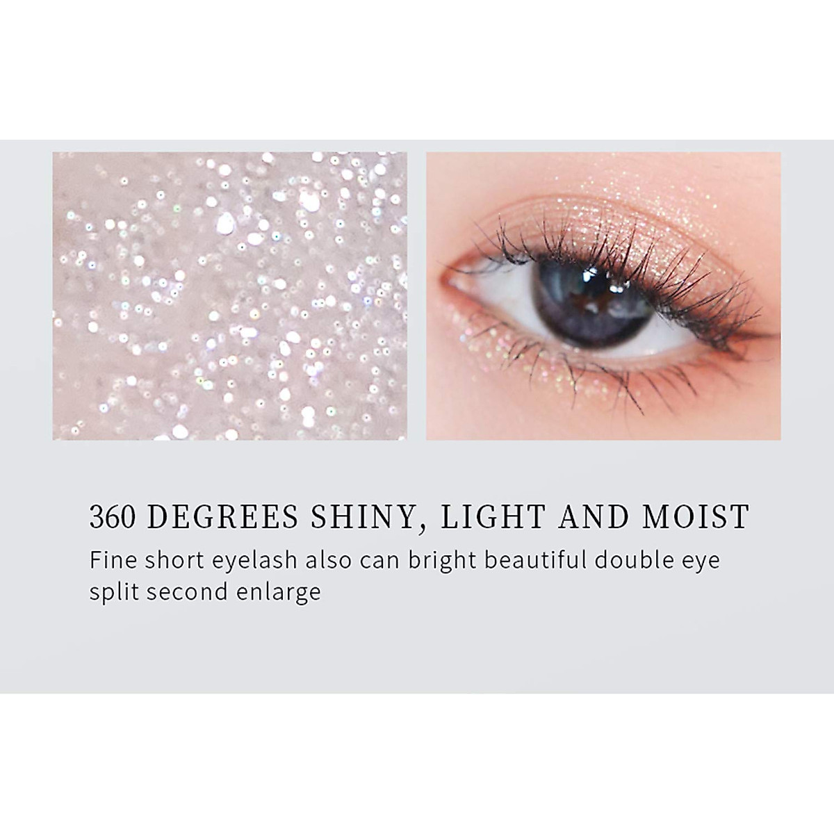 MiDenso 4D Lash Mascara Silk Fiber Eyelash Mascara Waterproof Thicker Longer Voluminous Eyelashes Makeup Long Lasting Glitter Eyelash Double Head 2 Effect and Natural