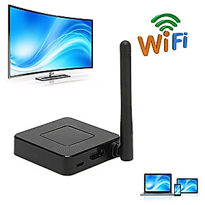 Zunate Wireless HDMI Transmitter Receiver, Wireless WiFi Display Receiver for AirPlay Mirroring OS Systems Miracast Windows Android