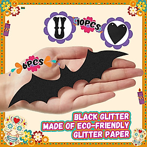 Gueevin 3 Pcs Til Death Do Us Part Banner Bride or Die Banner for Halloween Bachelorette Decoration Gothic Black Heart Bridal Shower Banner Day of The Dead Letter Including 36 Paper Cutouts