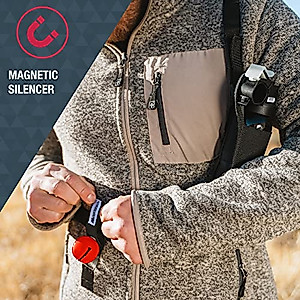 SABRE Frontiersman Bear Bell, Magnetic Silencer, Durable Hook and Loop Strap Attachment, Helps To Prevent Startling Bears While Hiking