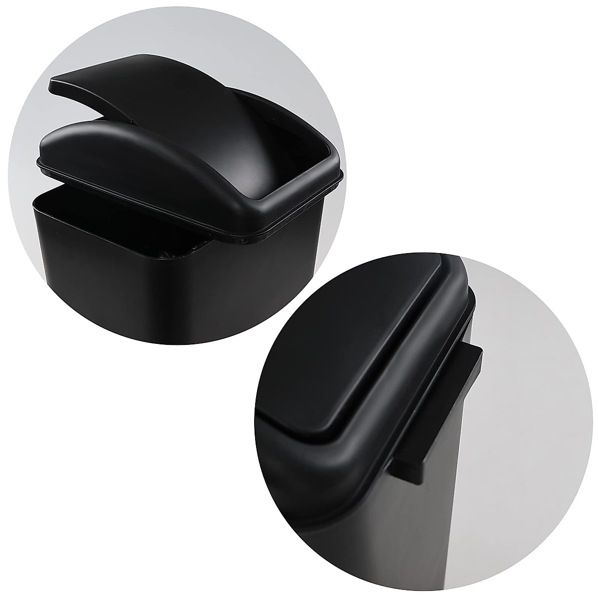 Tstorage 4.5 Gallon Plastic Trash Can with Swing Lid, Slim Swing Top Garbage Can