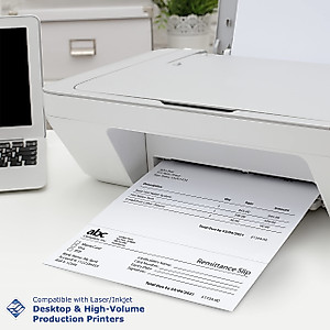 PrintWorks Professional 3" Perforated Paper, 500 Sheets, 24 lb, White (04168)